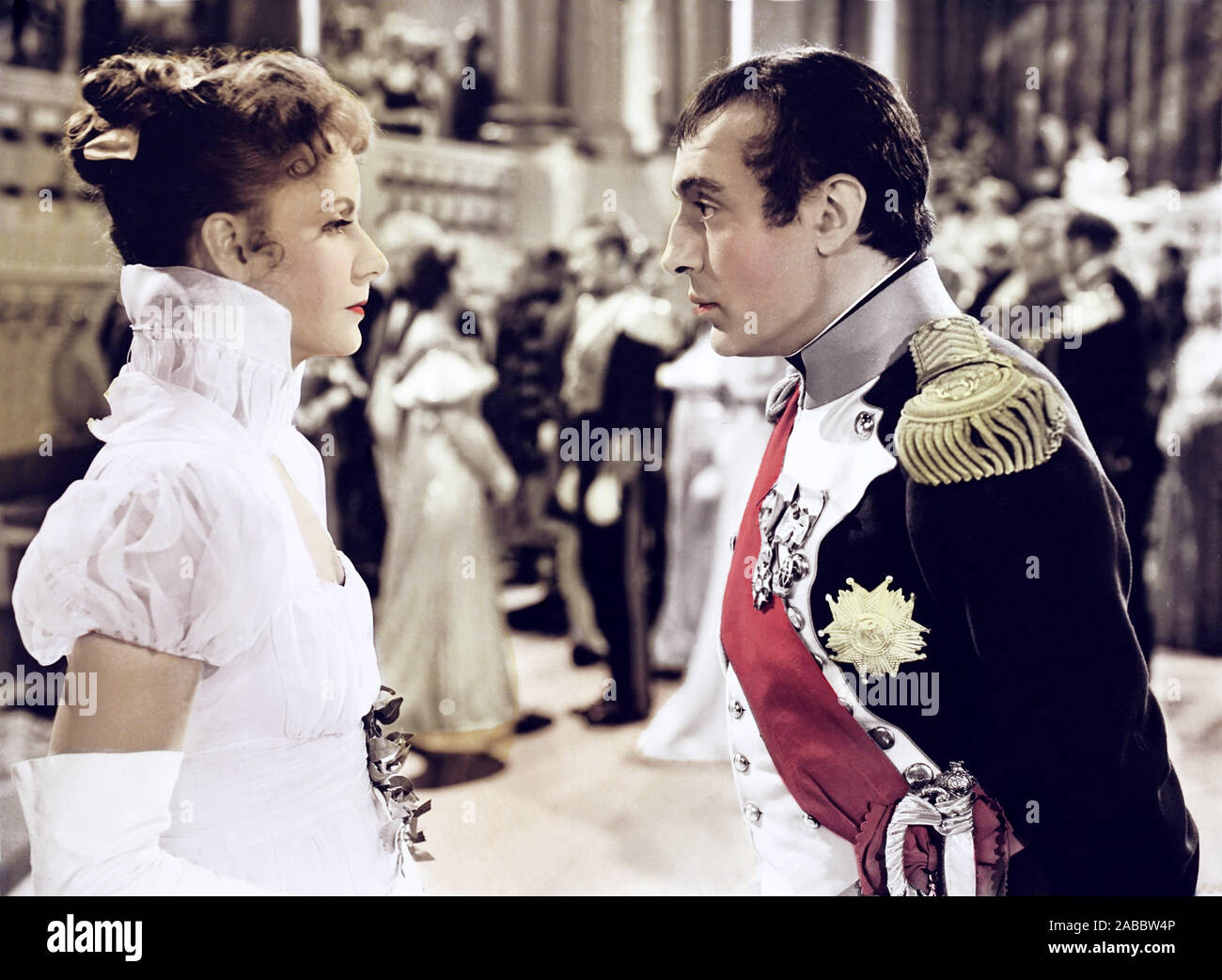CONQUEST, from left: Greta Garbo as Marie Walewska, Charles Boyer as ...