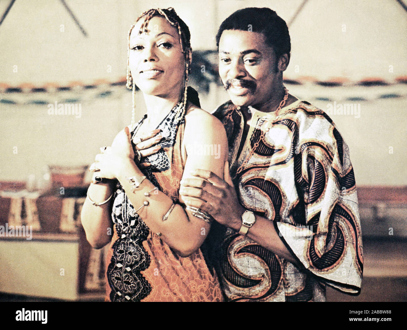 FIVE ON THE BLACK HAND SIDE, from left: Ja'net DuBois, Leonard Jackson ...