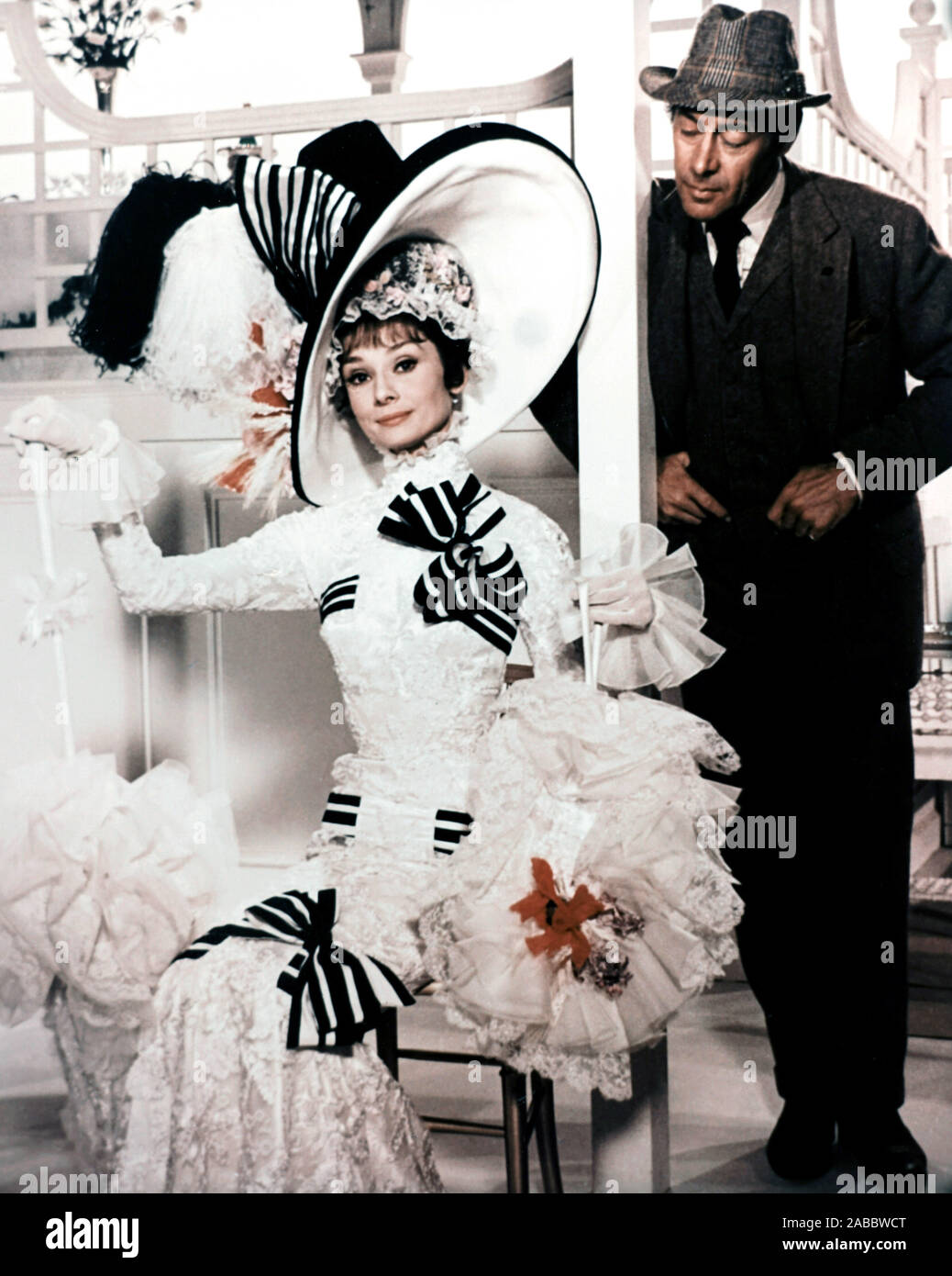 MY FAIR LADY, from left, Audrey Hepburn, Rex Harrison, 1964 Stock Photo ...