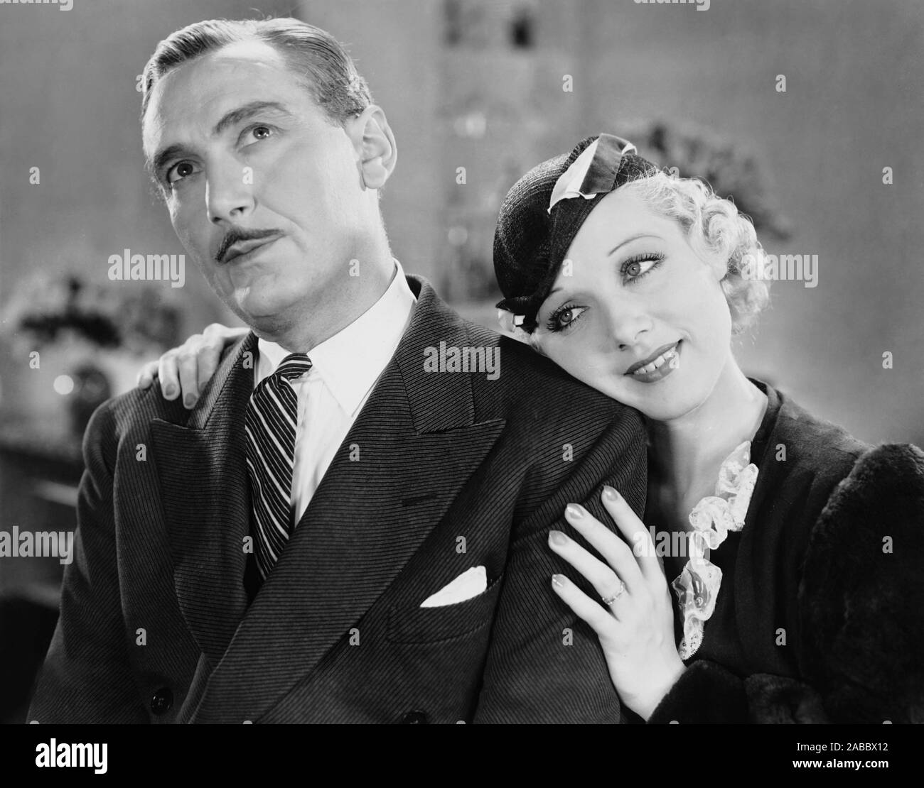 AFFAIRS OF A GENTLEMAN, from left: Paul Lukas, Lelia Hyams, 1934 Stock ...