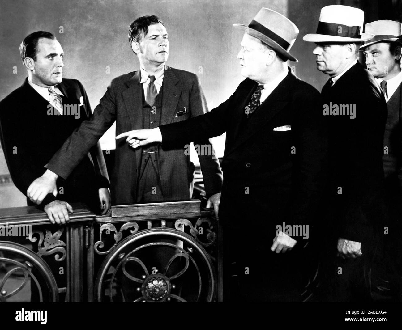 AMERICAN MADNESS, from left, Pat O'Brien, Walter Huston, Robert Emmett ...