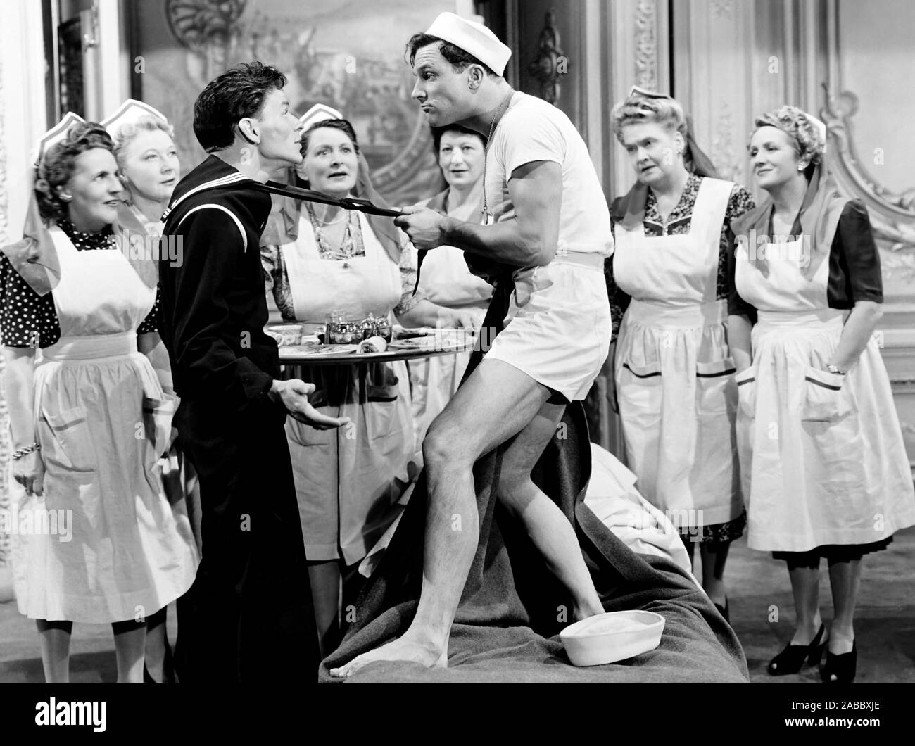 ANCHORS AWEIGH, from left, Frank Sinatra, Gene Kelly, 1945 Stock Photo ...