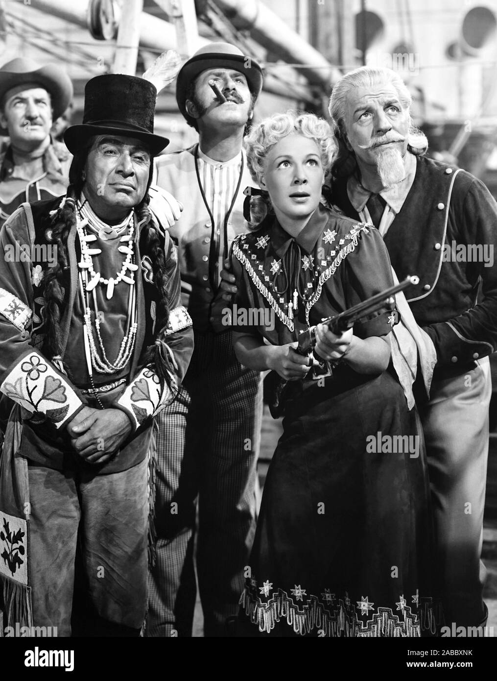 ANNIE GET YOUR GUN, from left: J. Carrol Naish, Keenan Wynn (back ...