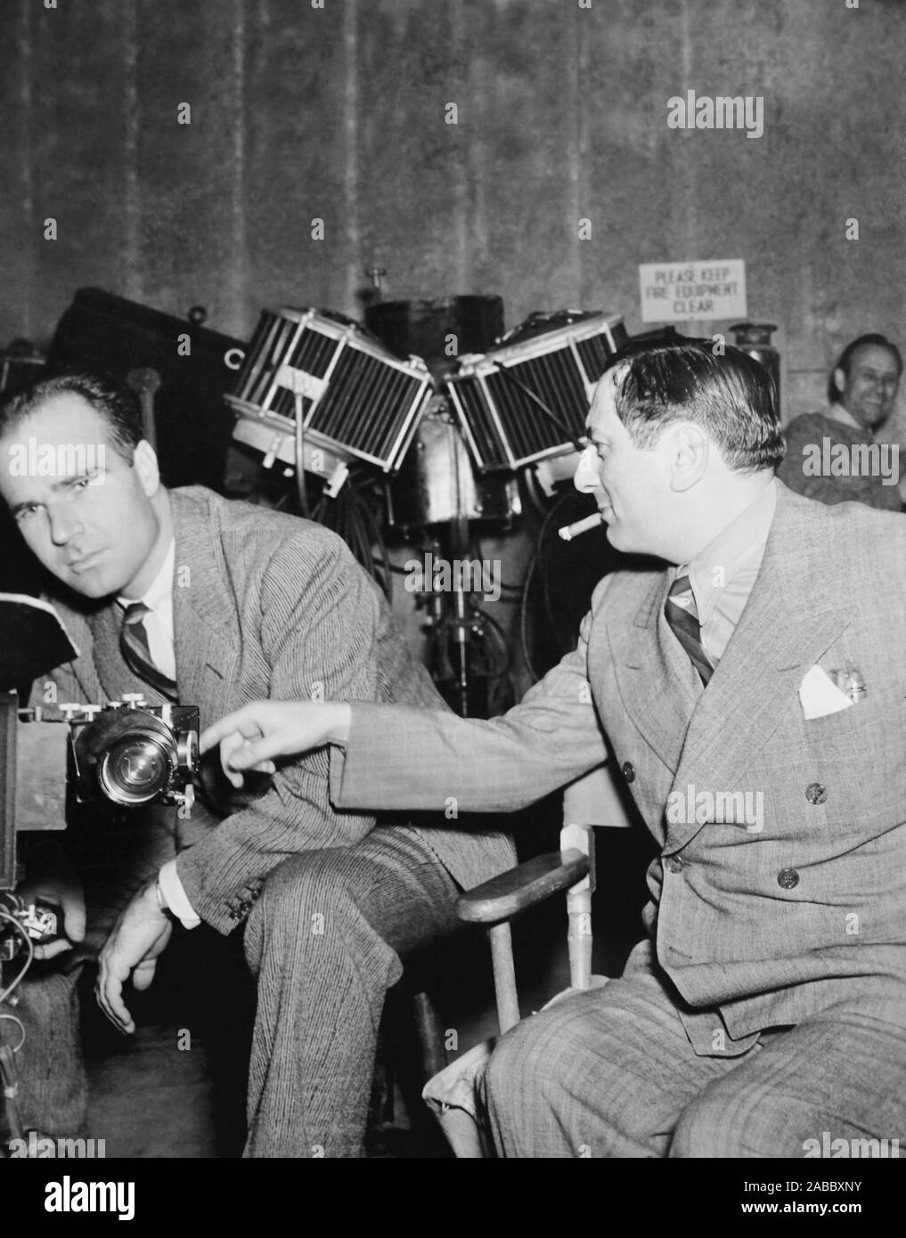 ANGEL, from left: cinematographer Charles Lang, director Ernst Lubitsch ...