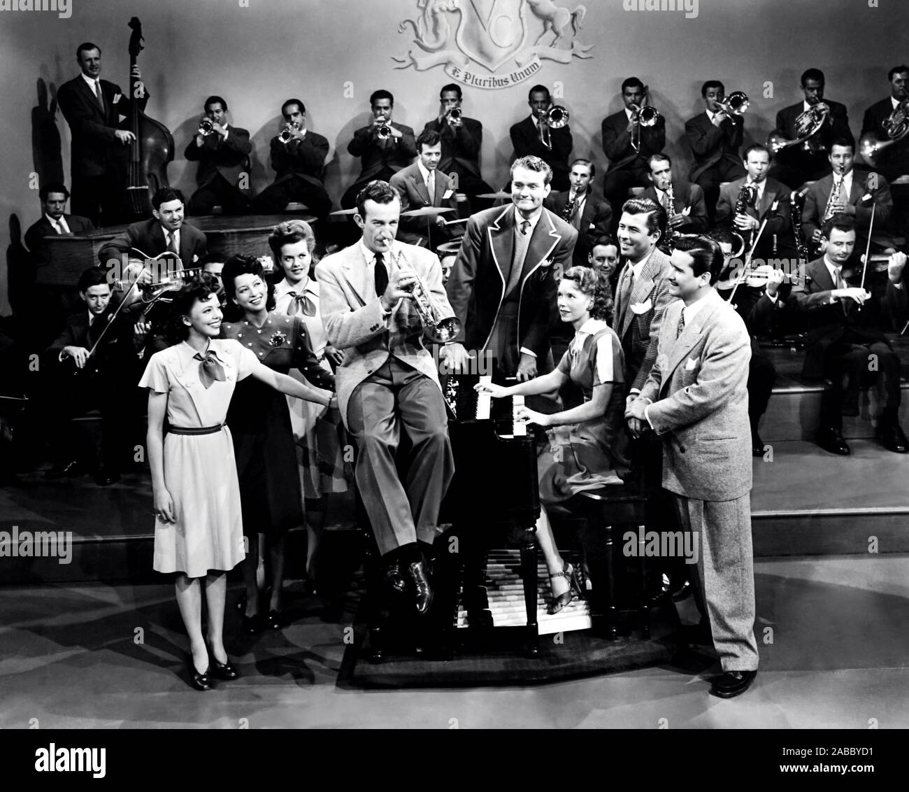 BATHING BEAUTY, from left, Jean Porter, Helen Forrest, Janis Paige ...