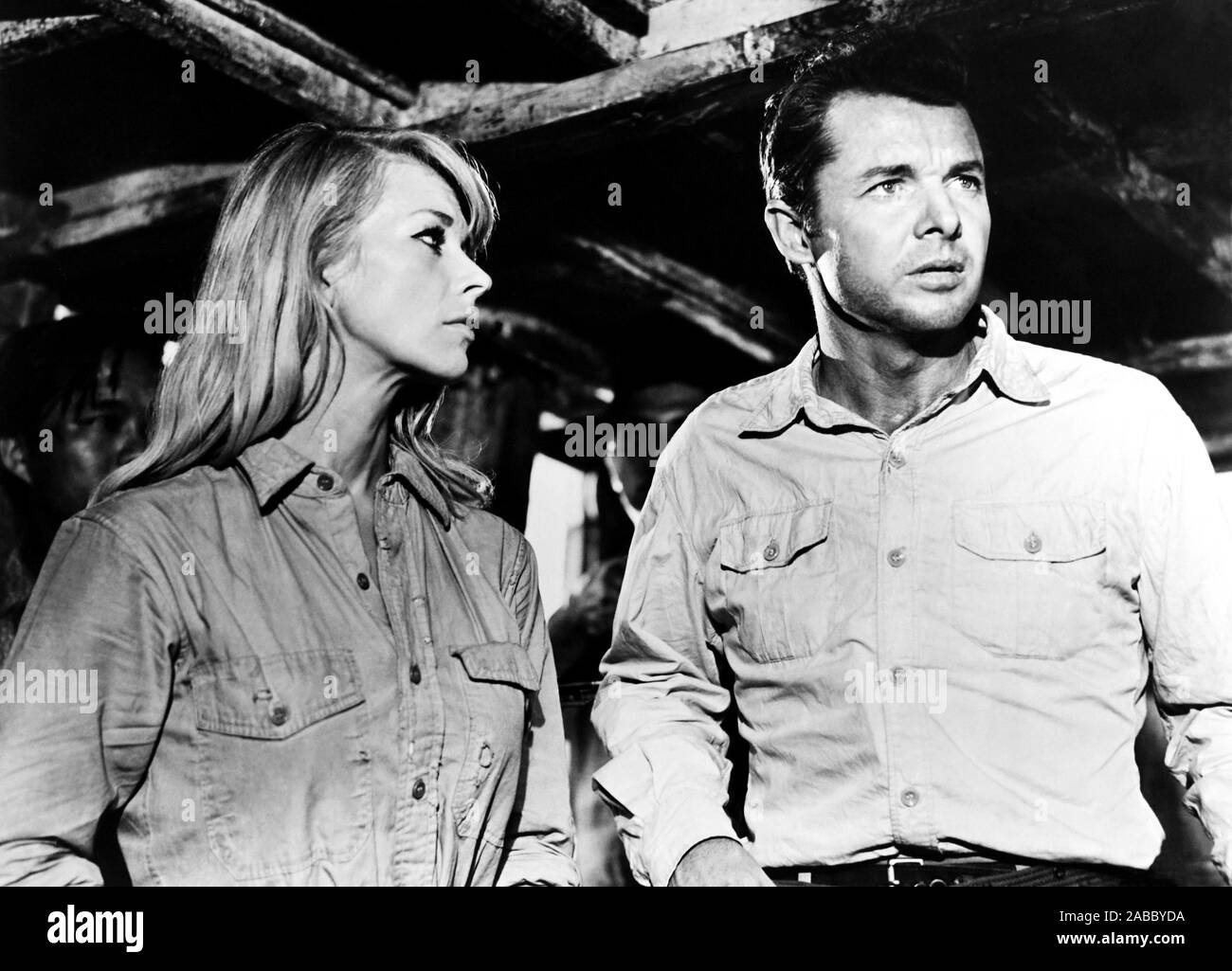 BATTLE AT BLOODY BEACH, from left, Dolores Michaels, Audie Murphy, 1961 ...