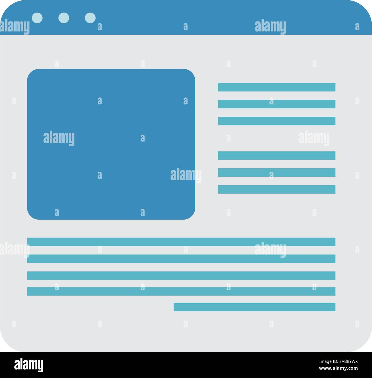 Website design, Technology internet media layout development page and ...