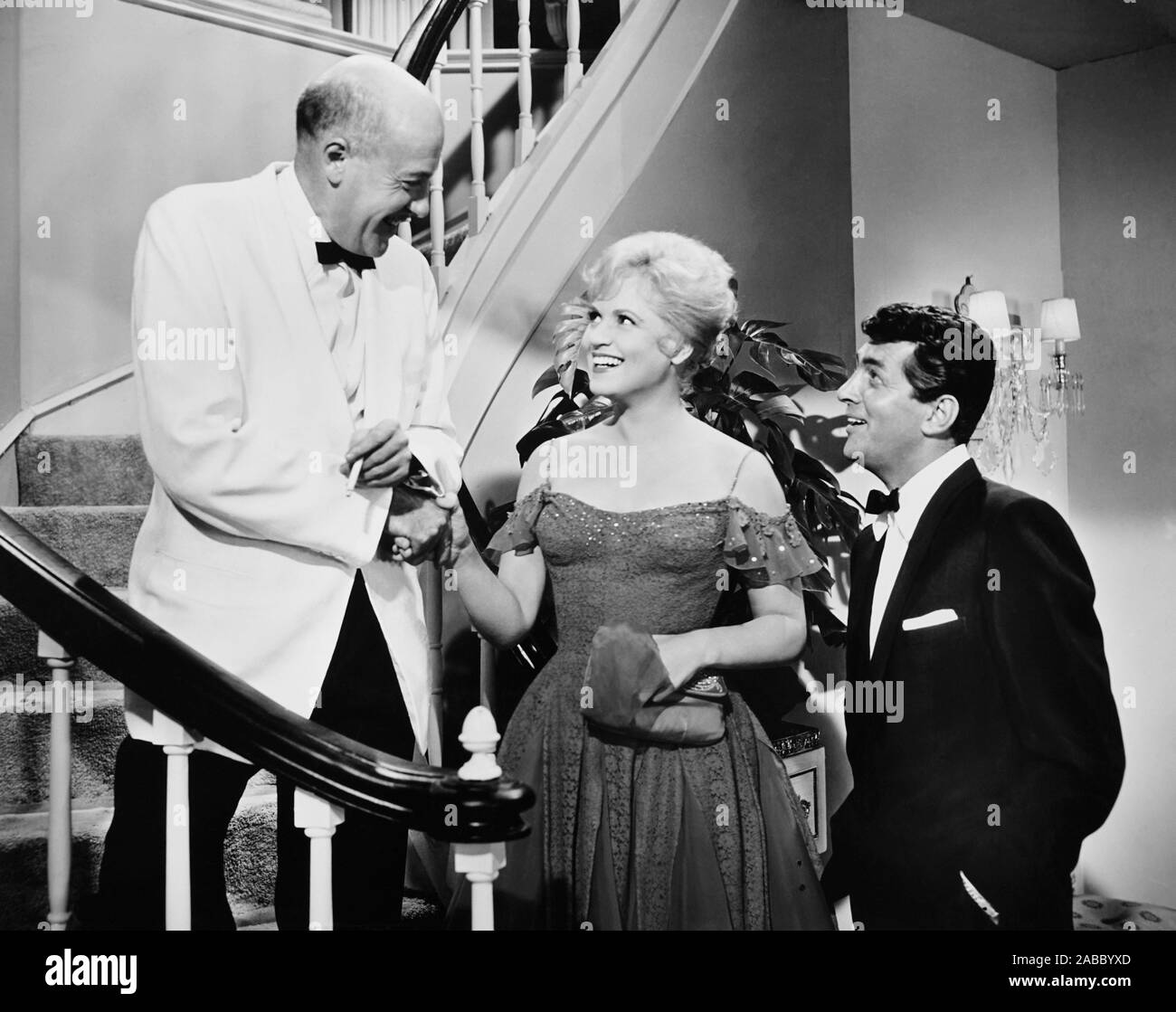 BELLS ARE RINGING, from left: Fred Clark, Judy Holliday, Dean Martin ...