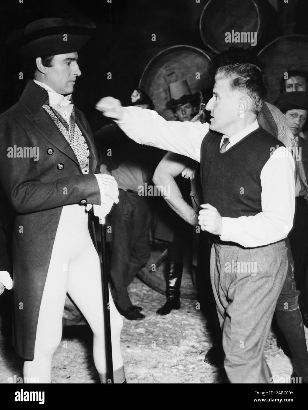 BEAU BRUMMEL, from left: Stewart Granger, director Curtis Bernhardt on ...