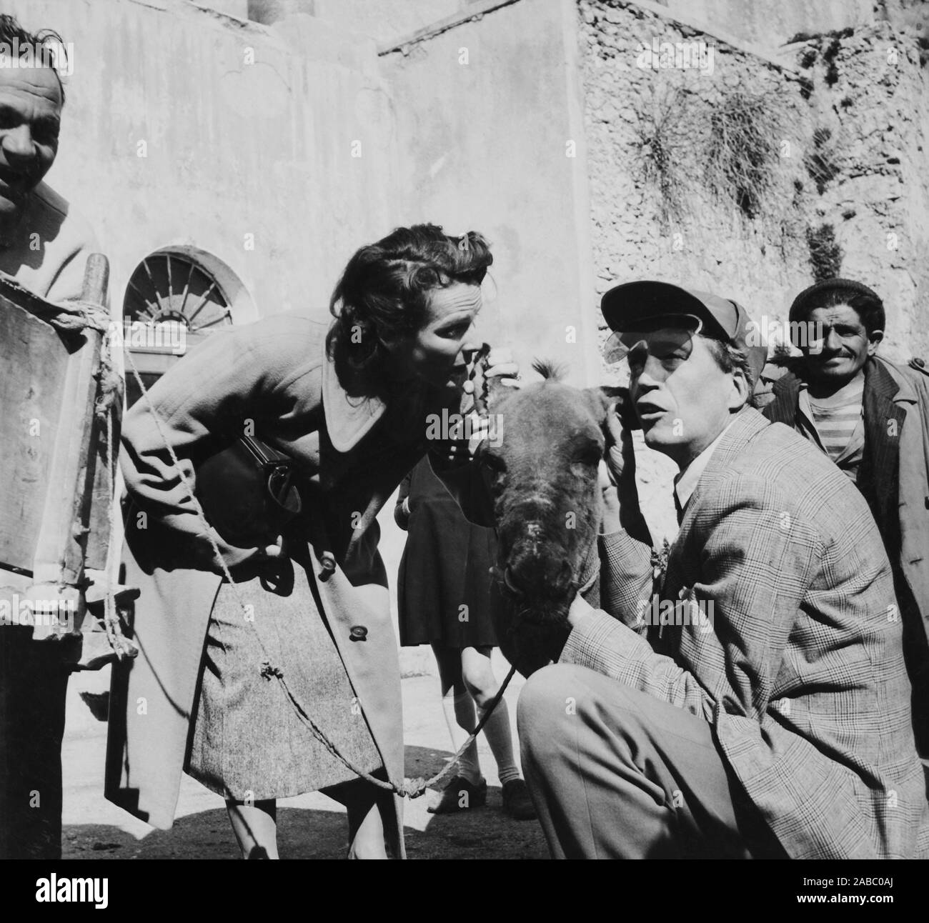 BEAT THE DEVIL, from left: Margaret Tallichet visiting director John ...