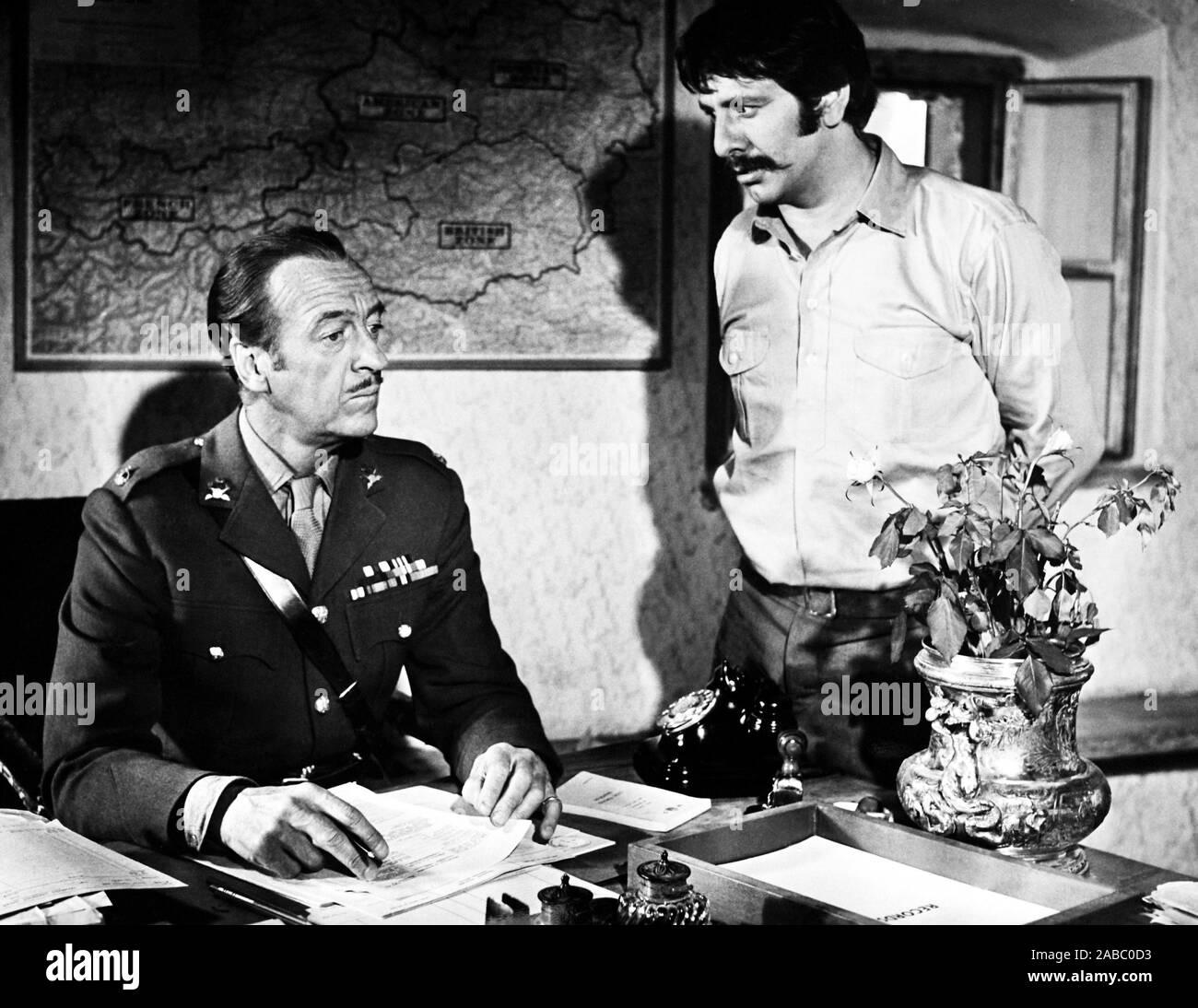 BEFORE WINTER COMES, from left, David Niven, Topol, 1969 Stock Photo ...