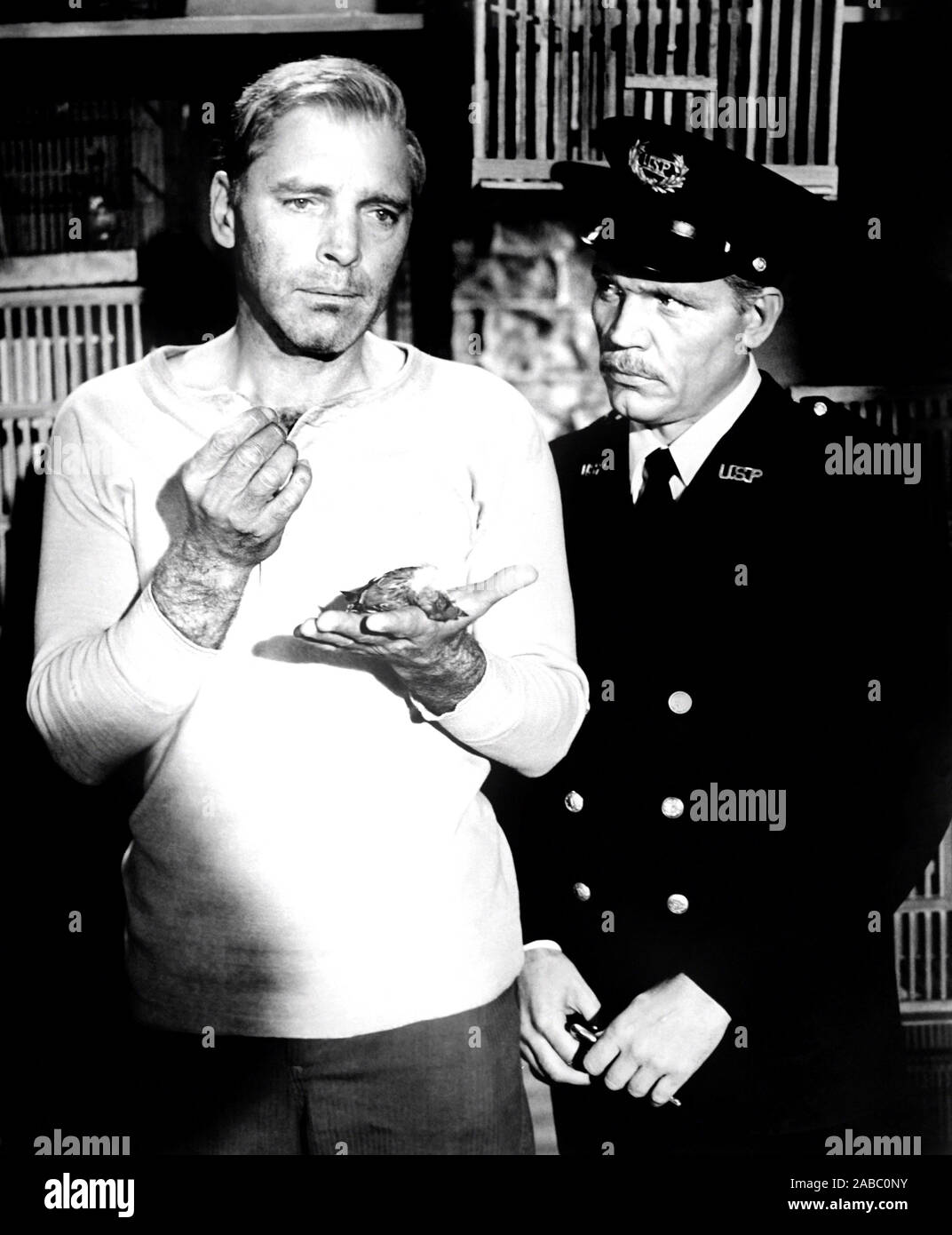 BIRDMAN OF ALCATRAZ, from left, Burt Lancaster, Neville Brand, 1962 ...