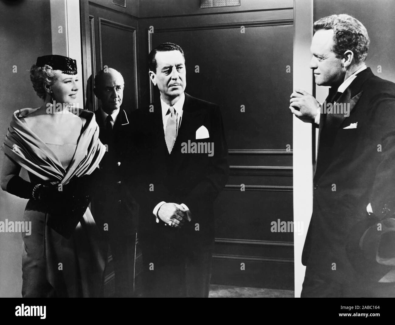 BLACK WIDOW, front from left: Ginger Rogers, Reginald Gardiner, Van ...