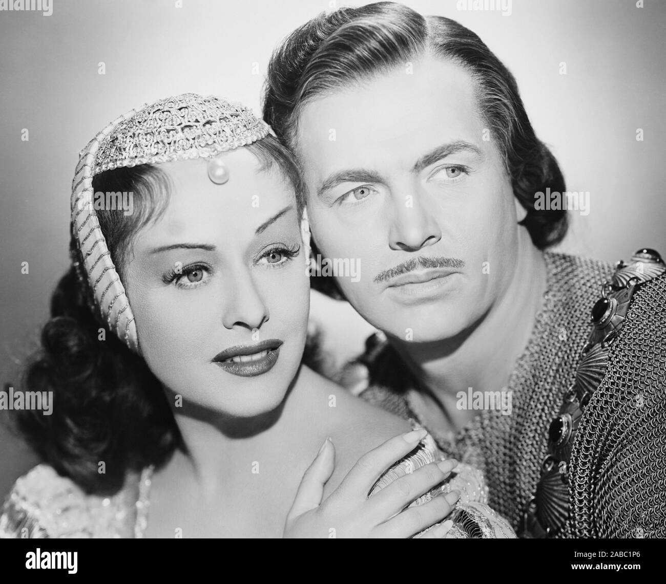 BRIDE OF VENGEANCE, from left: Paulette Goddard, John Lund, 1949 Stock Photo - Alamy
