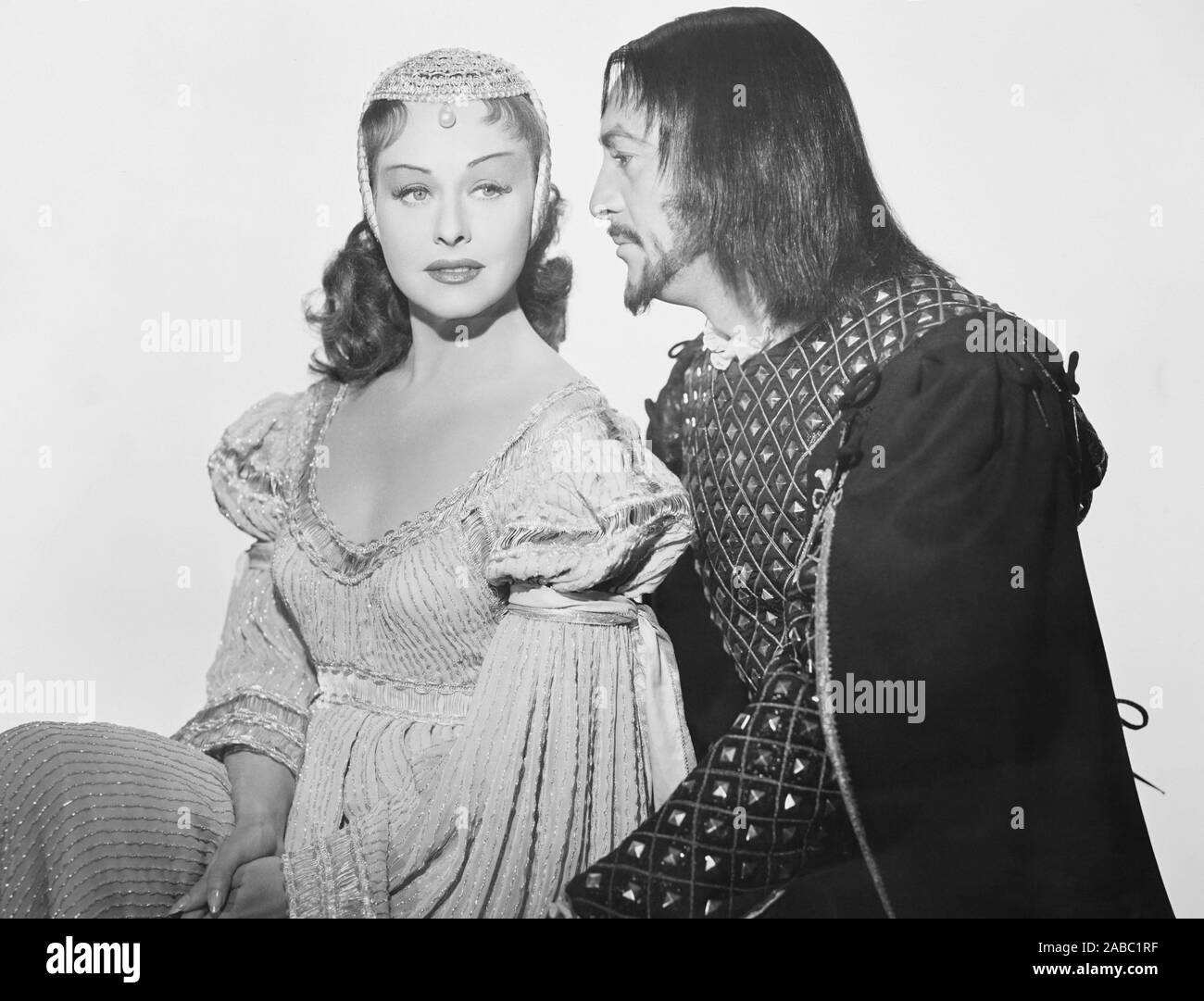 BRIDE OF VENGEANCE, from left: Paulette Goddard, Macdonald Carey, 1949 Stock Photo - Alamy