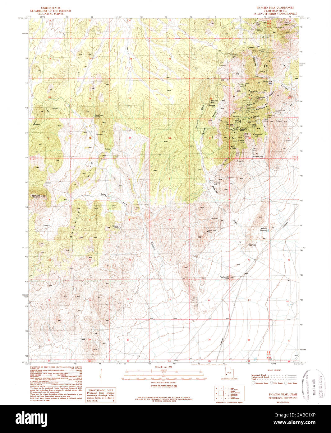 Map of picacho peak hi-res stock photography and images - Alamy