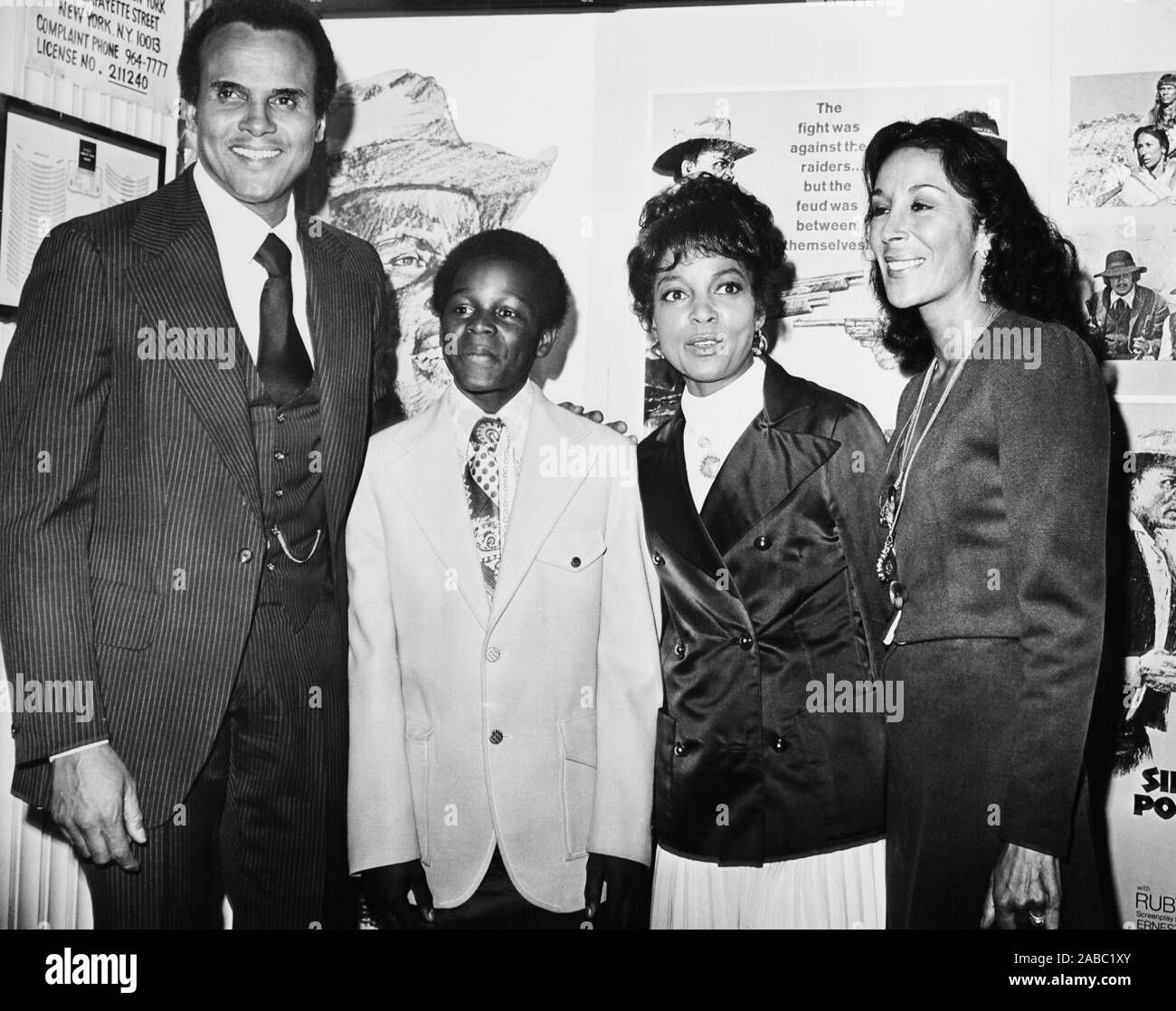 Buck And The Preacher From Left Harry Belafonte David Belafonte Ruby Dee Julie Robinson At