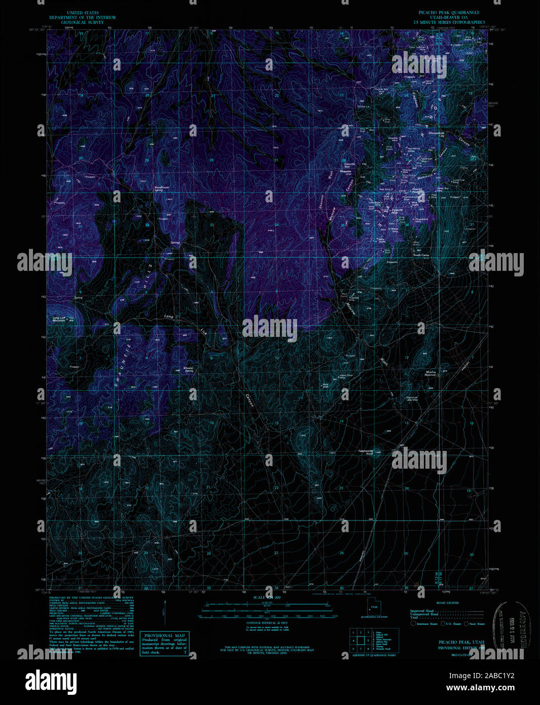 Map of picacho peak hi-res stock photography and images - Alamy
