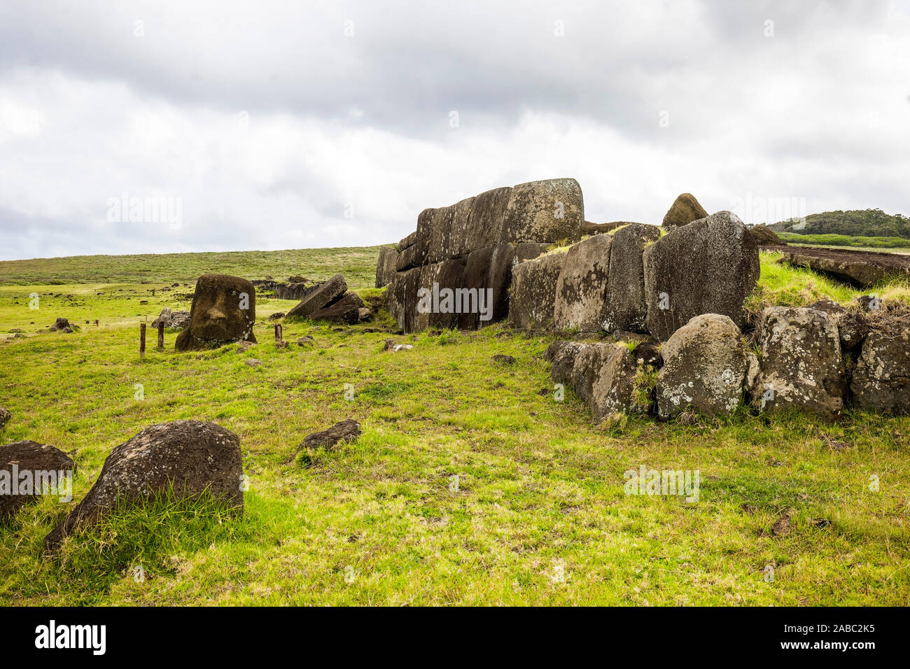 Ahu Vinapu, Rapa Nui, Easter Island, Chile Stock Photo - Alamy