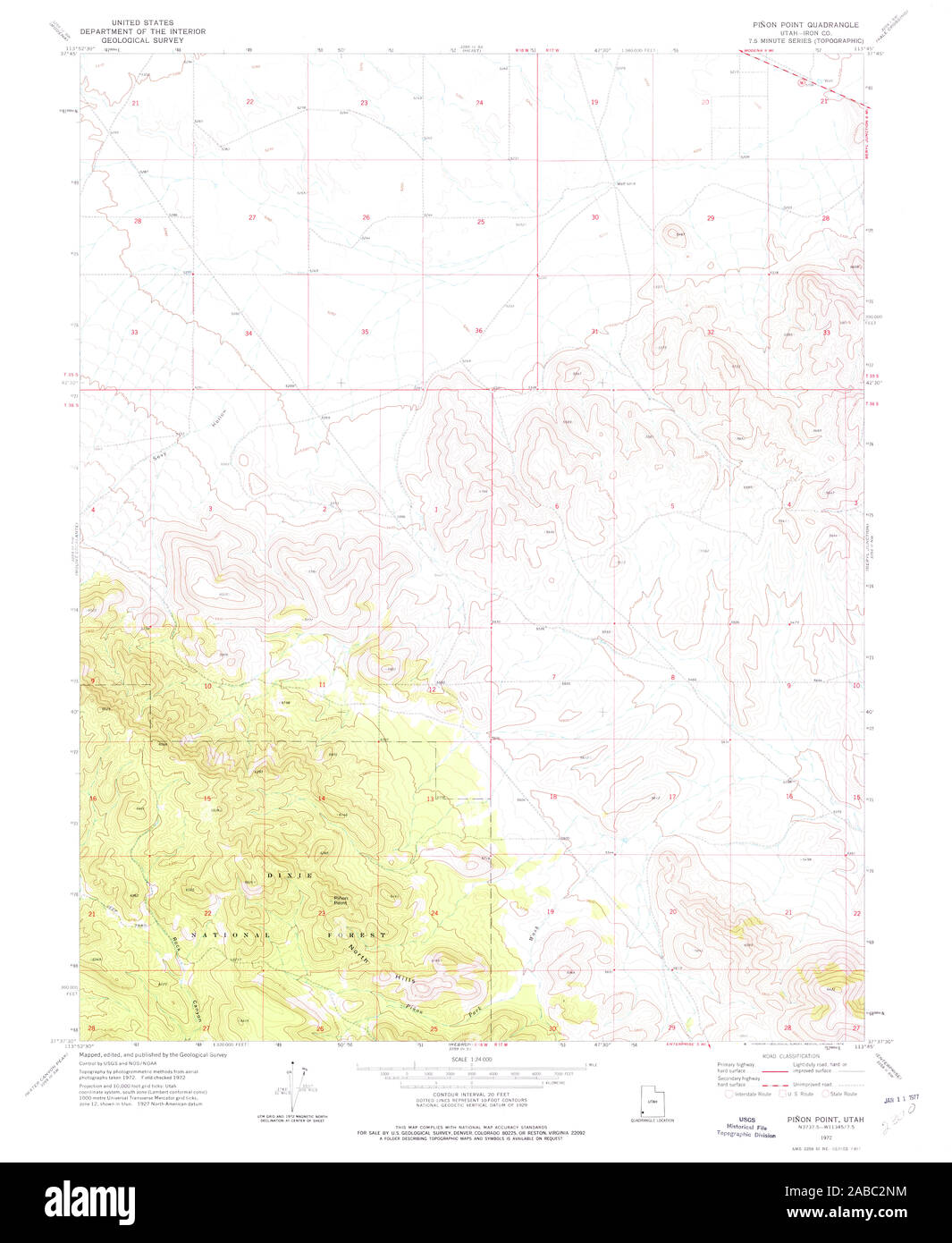 Map Of Pinon High Resolution Stock Photography and Images - Alamy