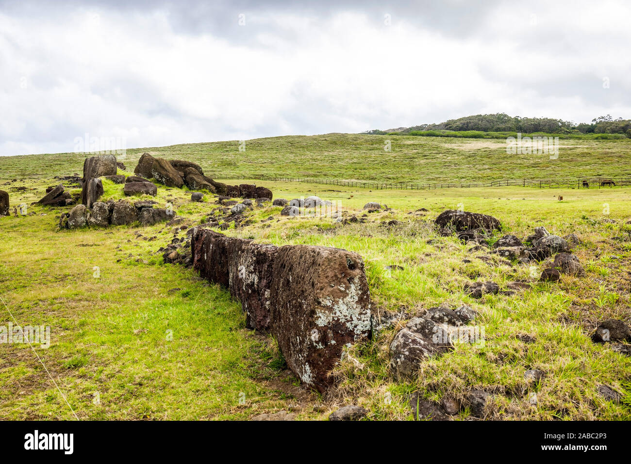 Ahu Vinapu, Rapa Nui, Easter Island, Chile Stock Photo - Alamy