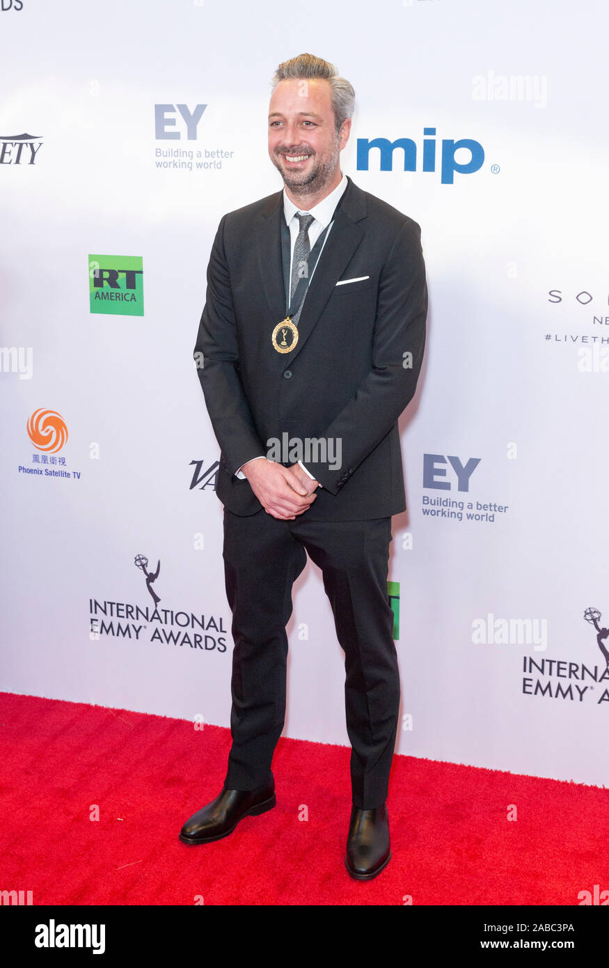 New York, NY - November 25, 2019: Tom Baetens of Taboo by Panenka attends 47th International ...