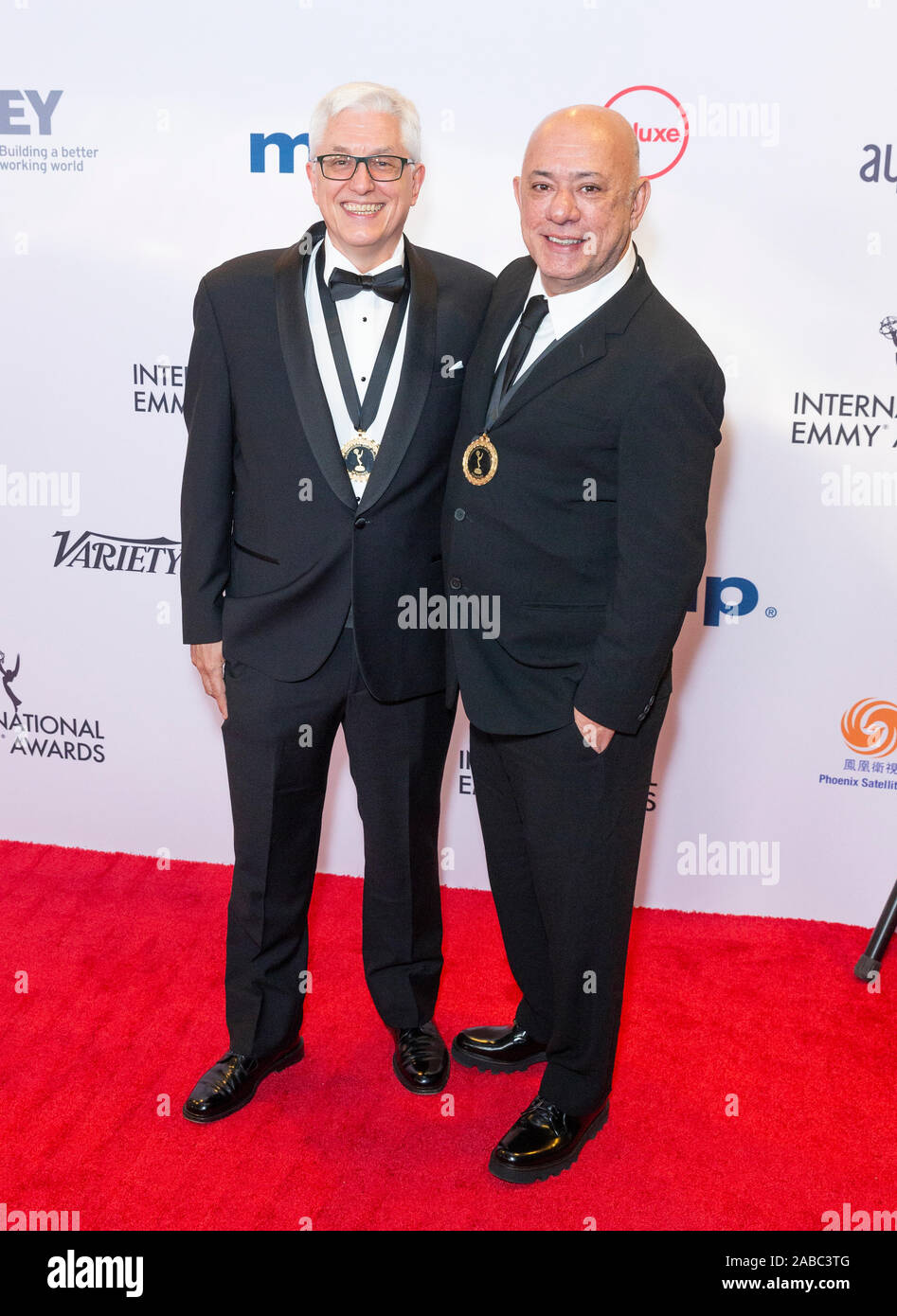 New York, NY - November 25, 2019: Roberto Rios and Claudio Torres of ...