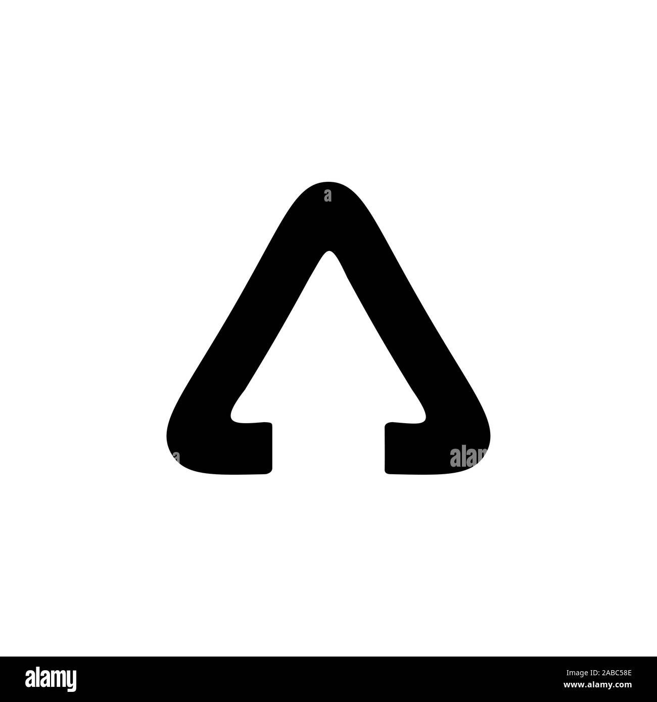 up arrow triangle logo vector Stock Vector Image & Art - Alamy