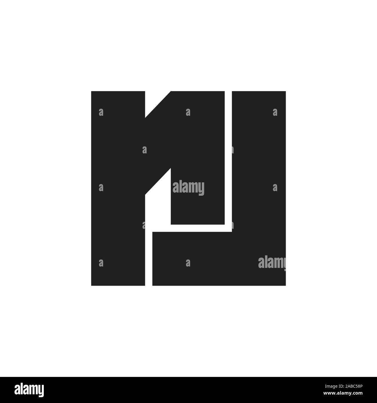 letters rl square geometric logo Stock Vector Image & Art - Alamy