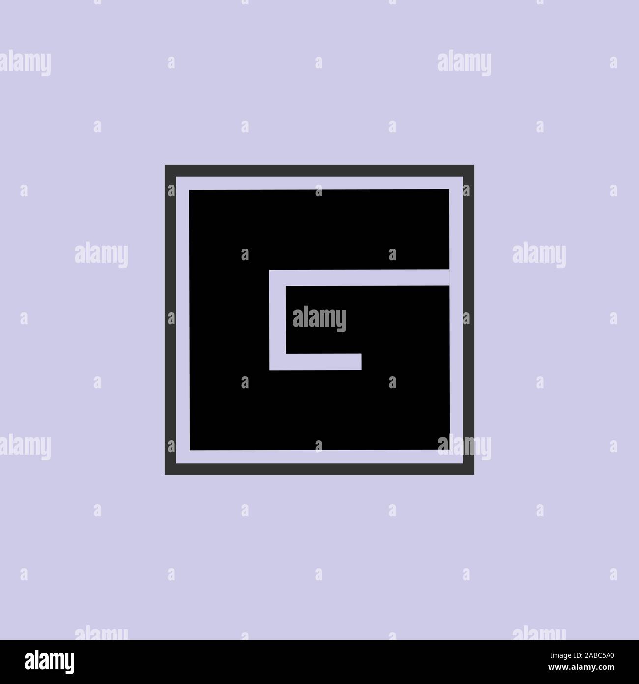 letter g square geometric logo vector Stock Vector Image & Art - Alamy