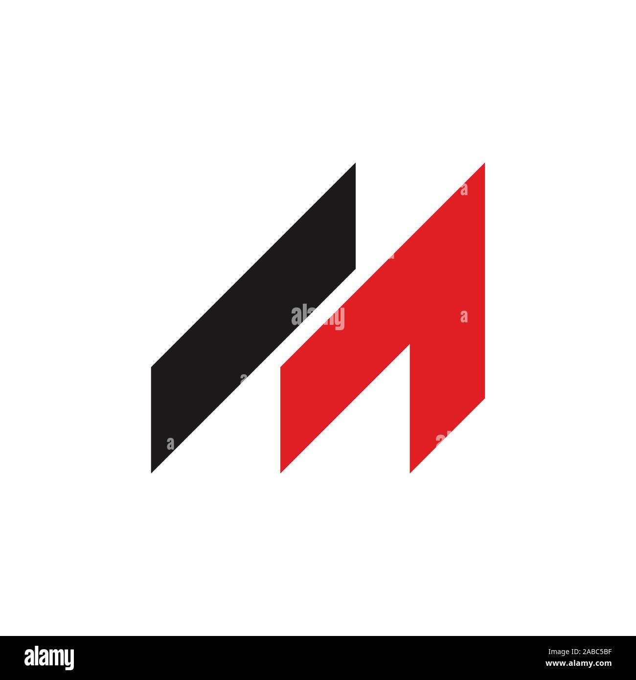 letter m simple geometric arrow logo vector Stock Vector Image & Art ...