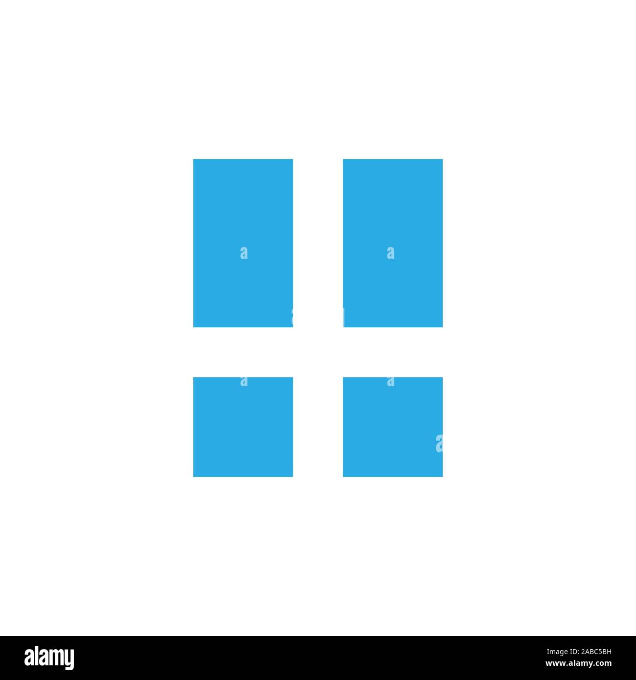 abstract simple window logo vector Stock Vector Image & Art - Alamy