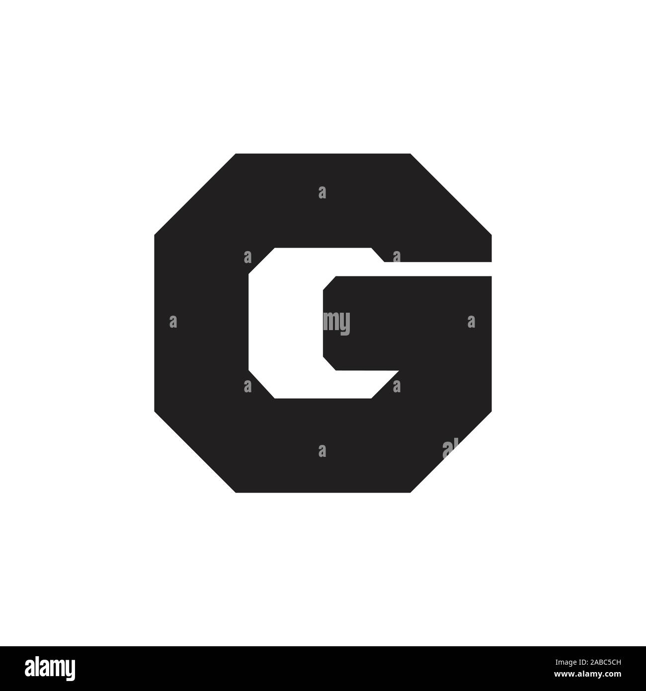 letter g simple geometric logo vector Stock Vector Image & Art - Alamy