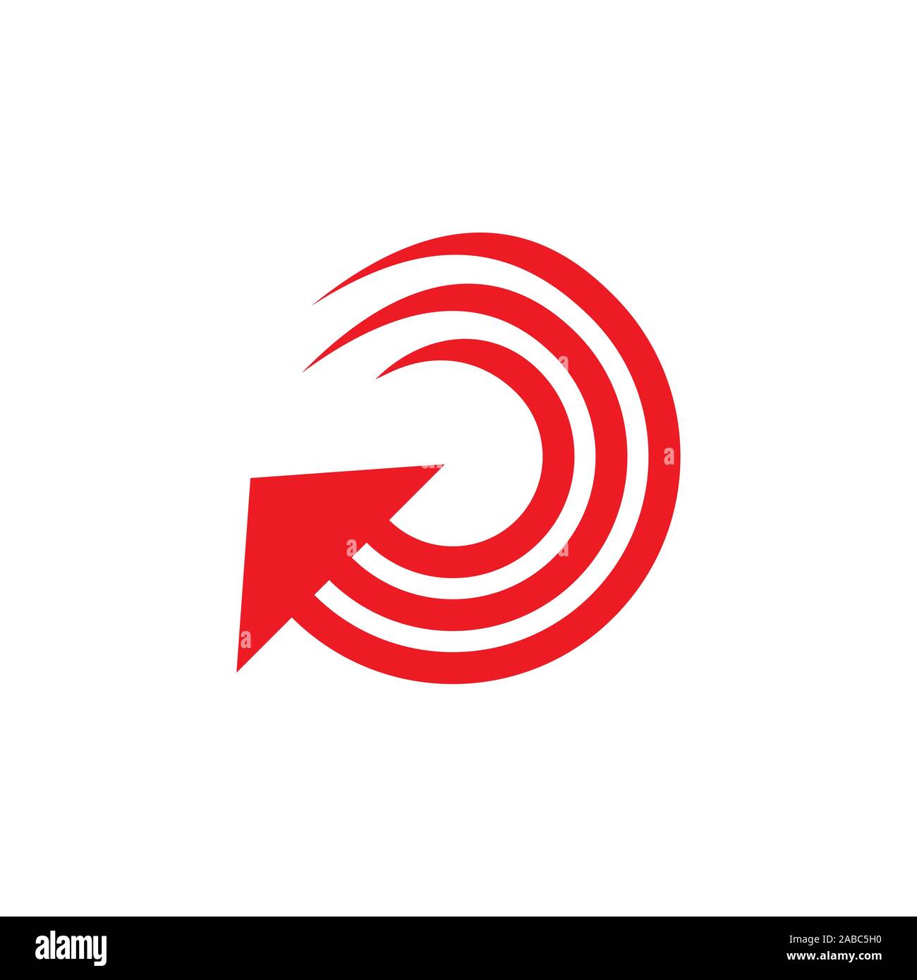 stripes rotation motion arrow up logo vector Stock Vector Image & Art ...