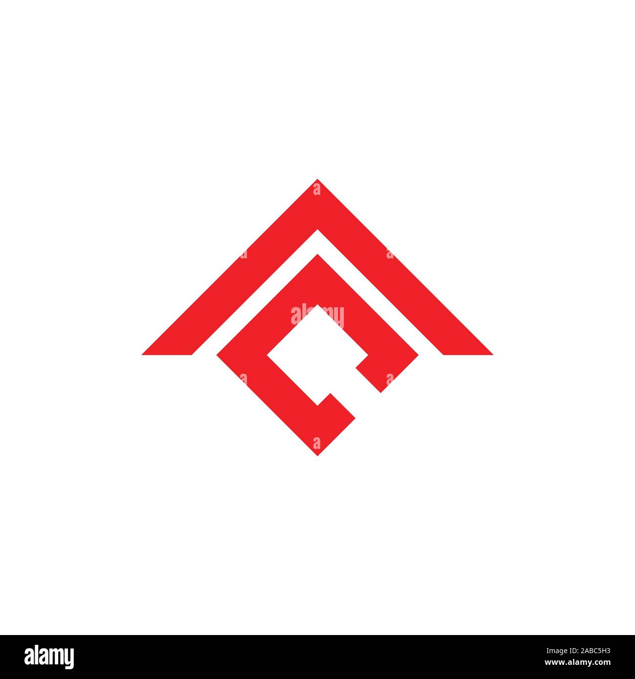 simple geometric font clear logo vector Stock Vector Image & Art - Alamy