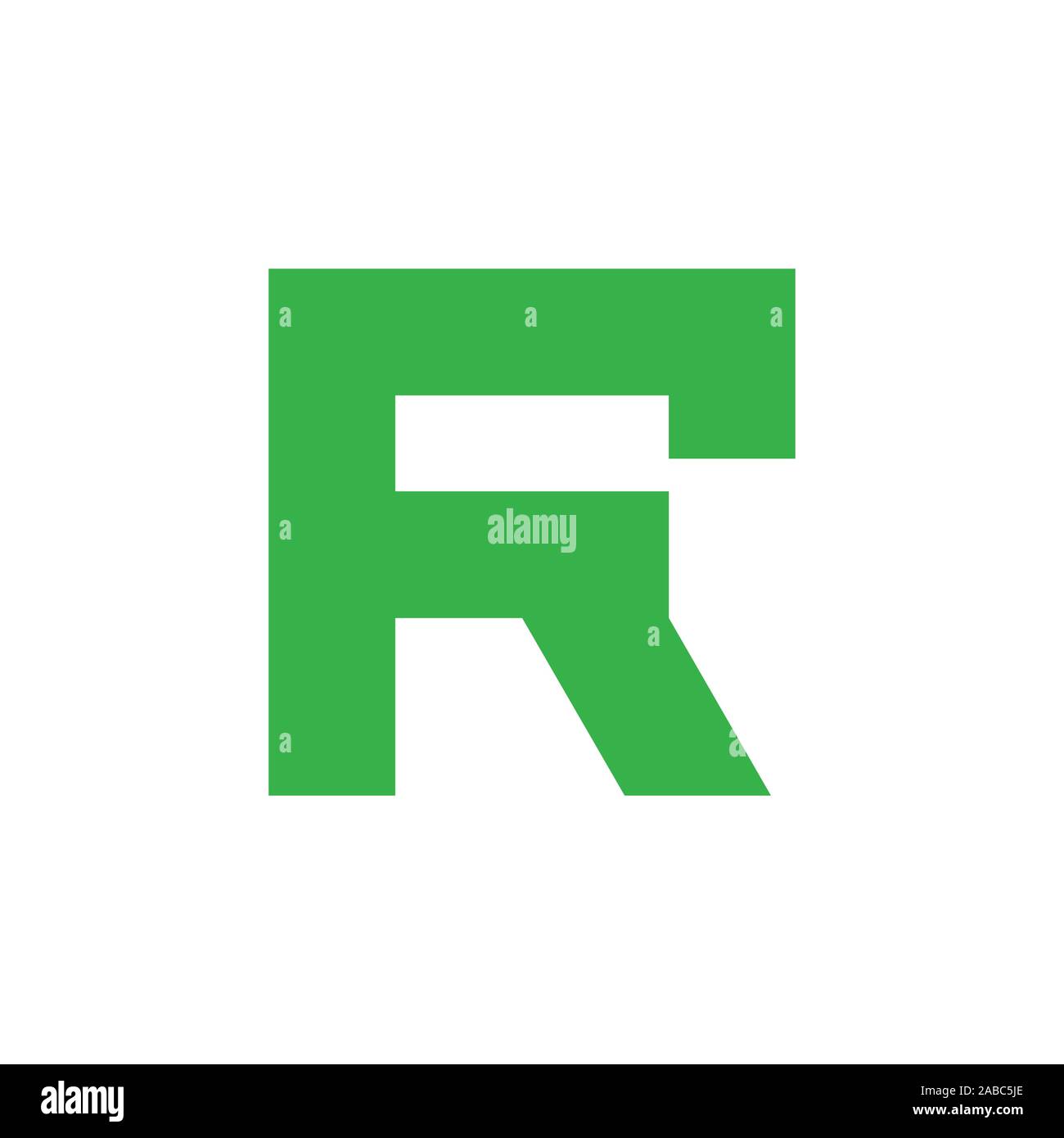 letter fr simple geometric square logo vector Stock Vector Image & Art ...