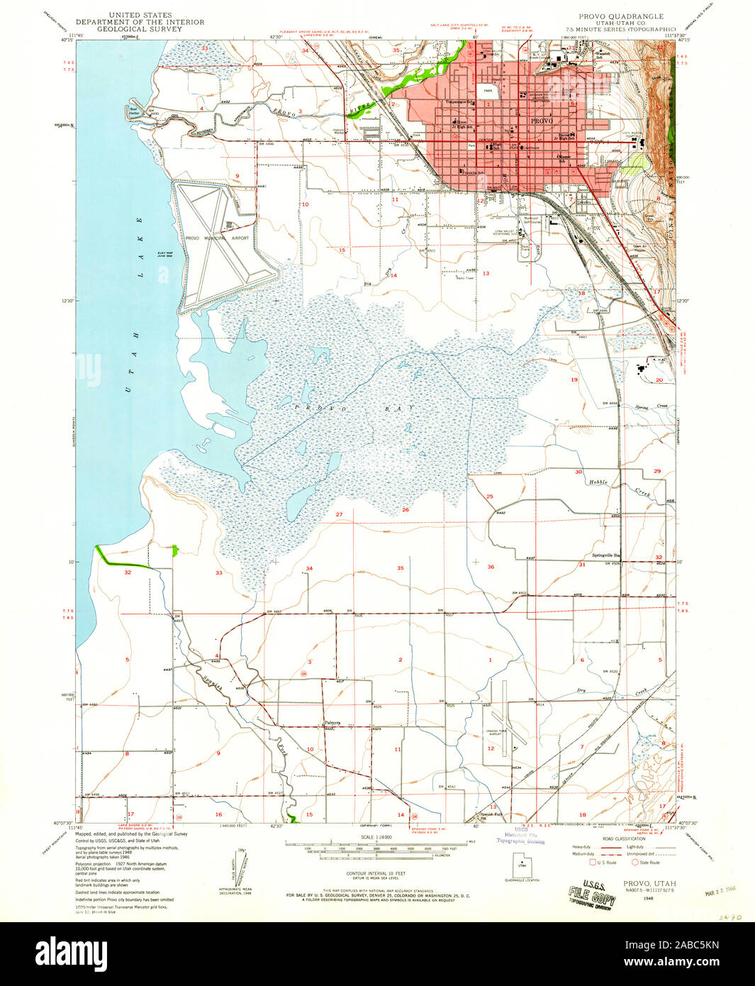 Map of provo hi-res stock photography and images - Alamy