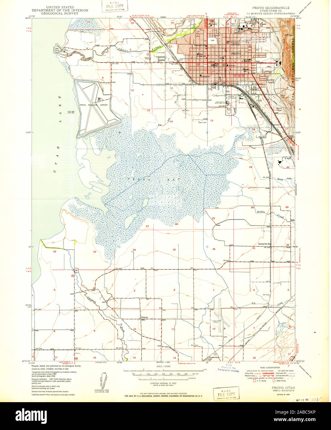 Map of provo hi-res stock photography and images - Alamy