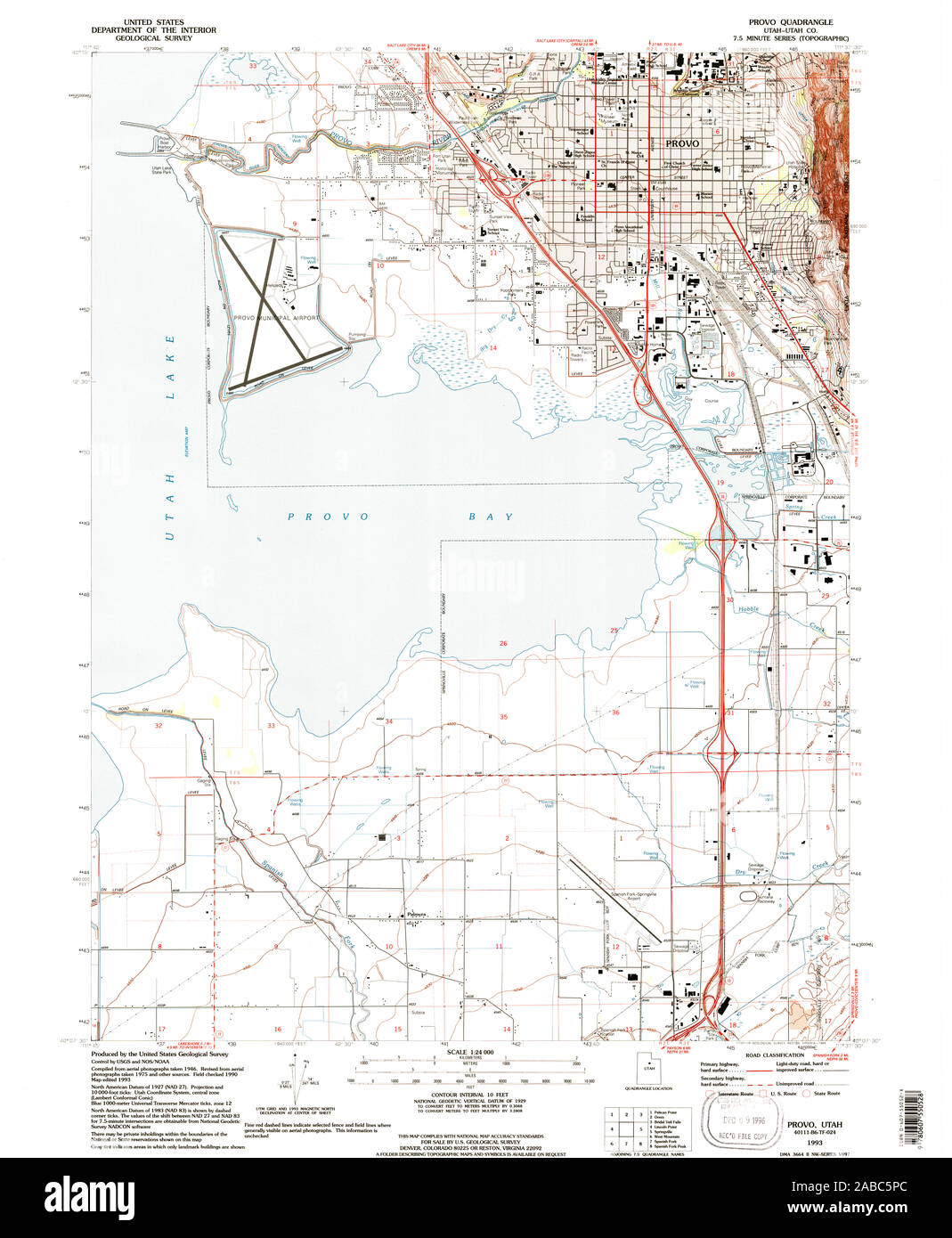 Map of provo hi-res stock photography and images - Alamy