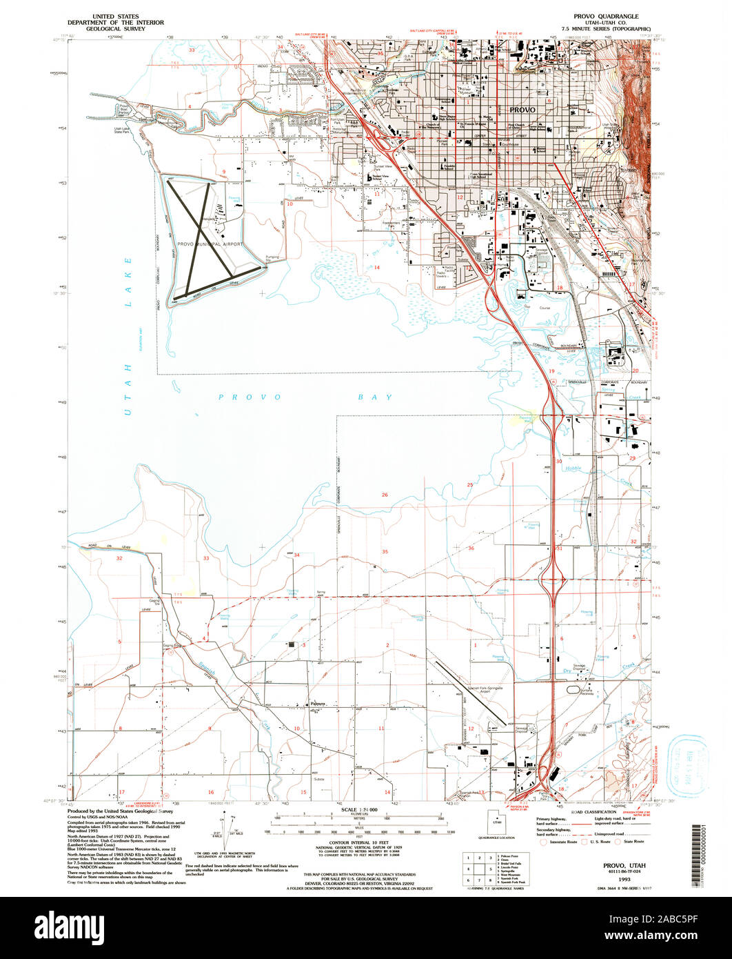 Map of provo Cut Out Stock Images & Pictures - Alamy