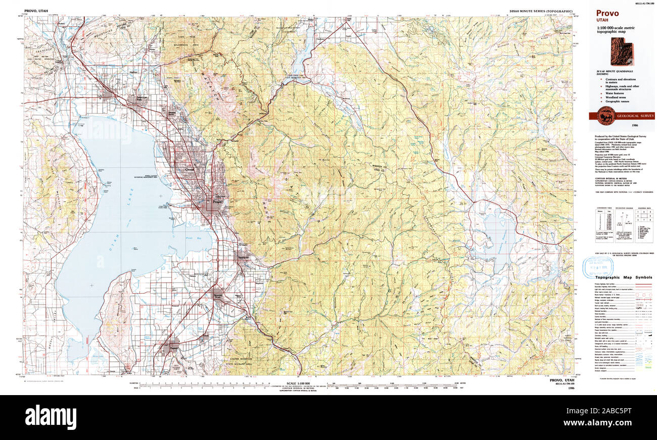 Map of provo Cut Out Stock Images & Pictures - Alamy
