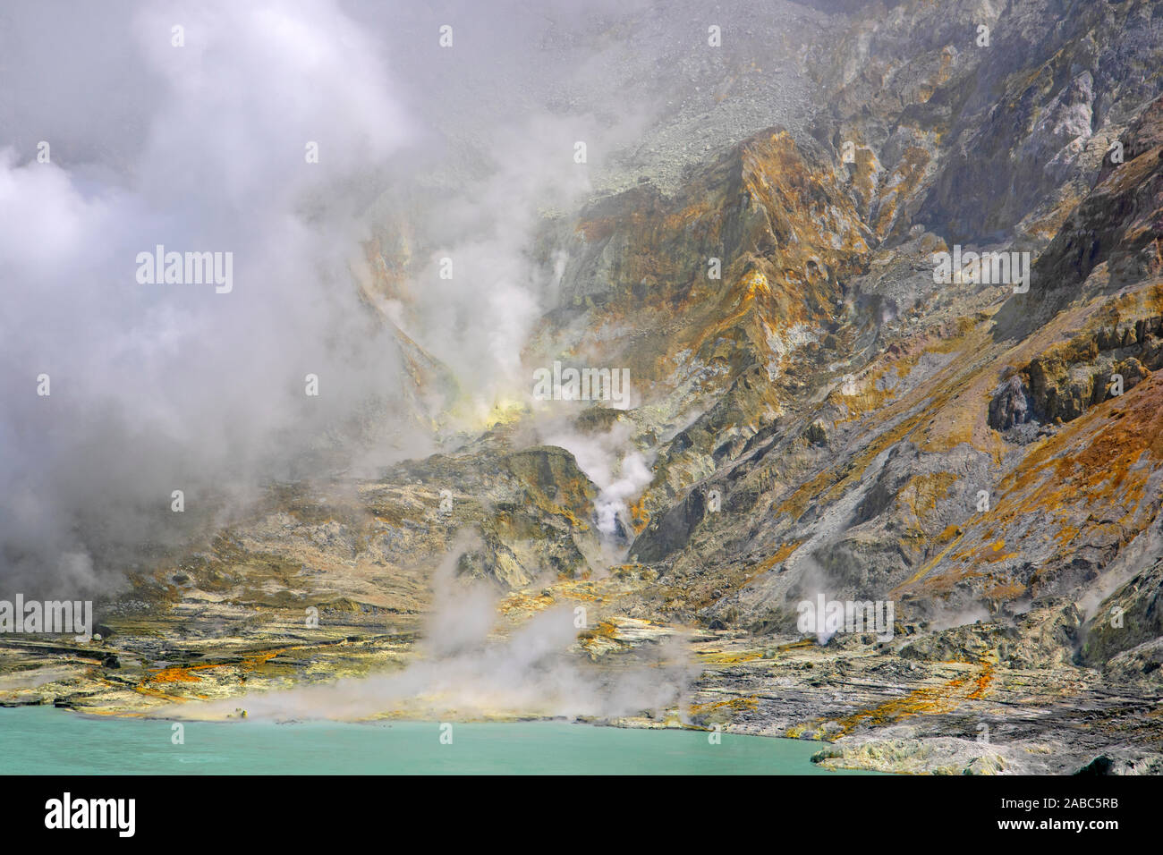Whakaari (White Island), New Zealand's most active volcano Stock Photo ...