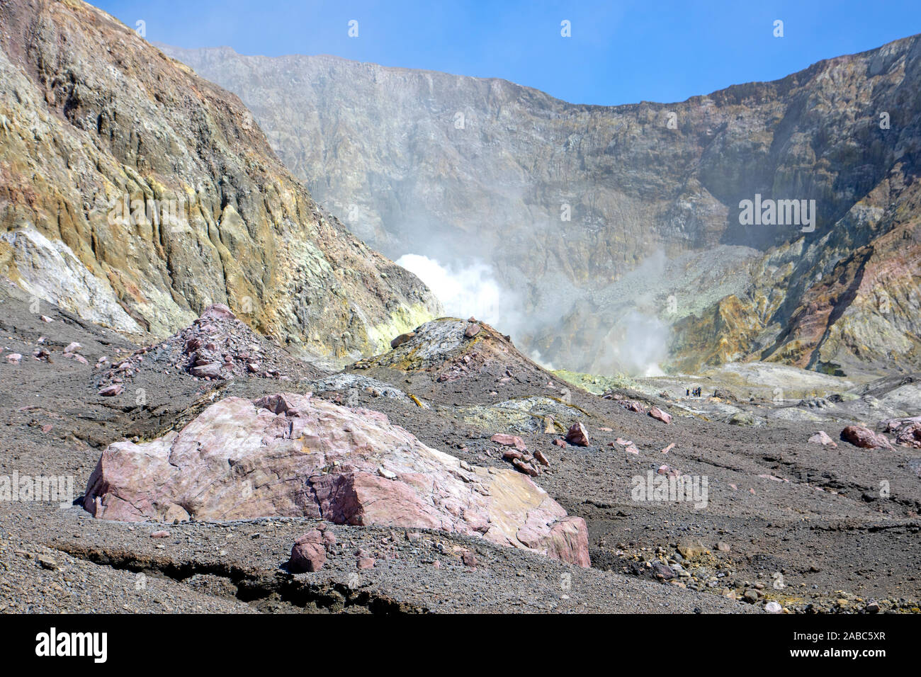 Whakaari (White Island), New Zealand's most active volcano Stock Photo ...