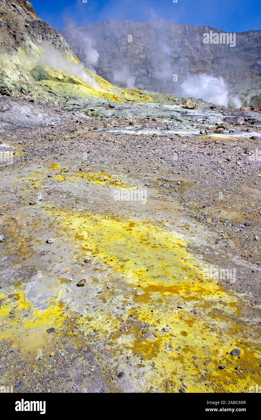 Whakaari (White Island), New Zealand's most active volcano Stock Photo ...