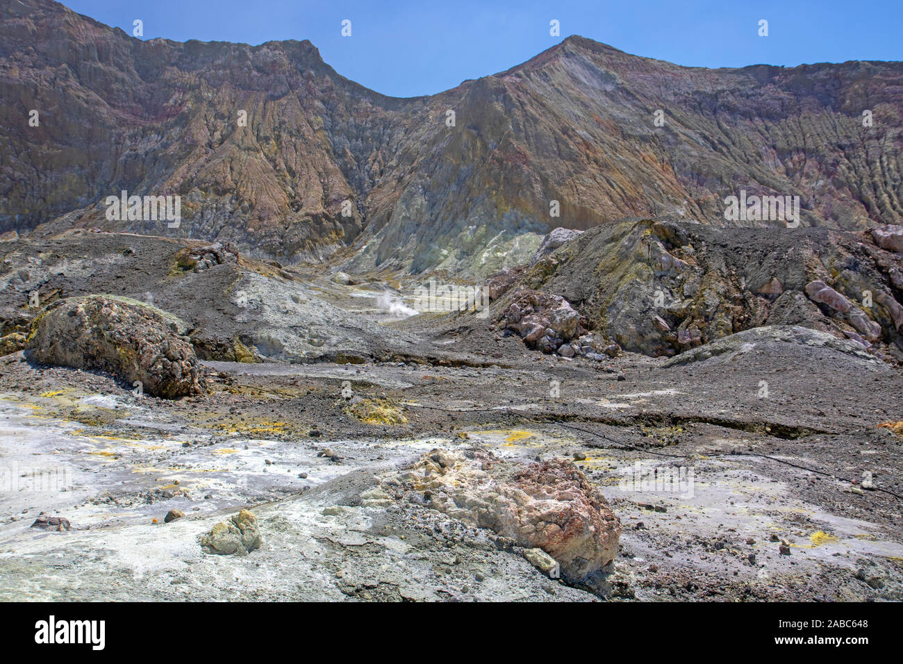 Whakaari (White Island), New Zealand's most active volcano Stock Photo ...