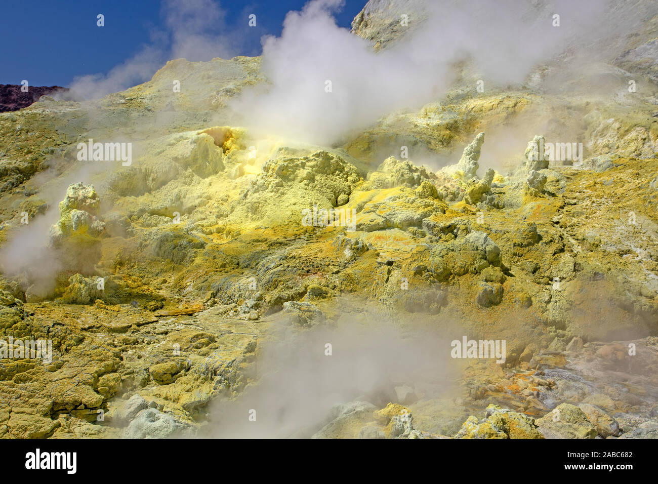 Whakaari (White Island), New Zealand's most active volcano Stock Photo ...