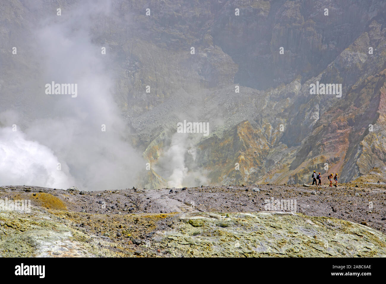 Whakaari (White Island), New Zealand's most active volcano Stock Photo ...
