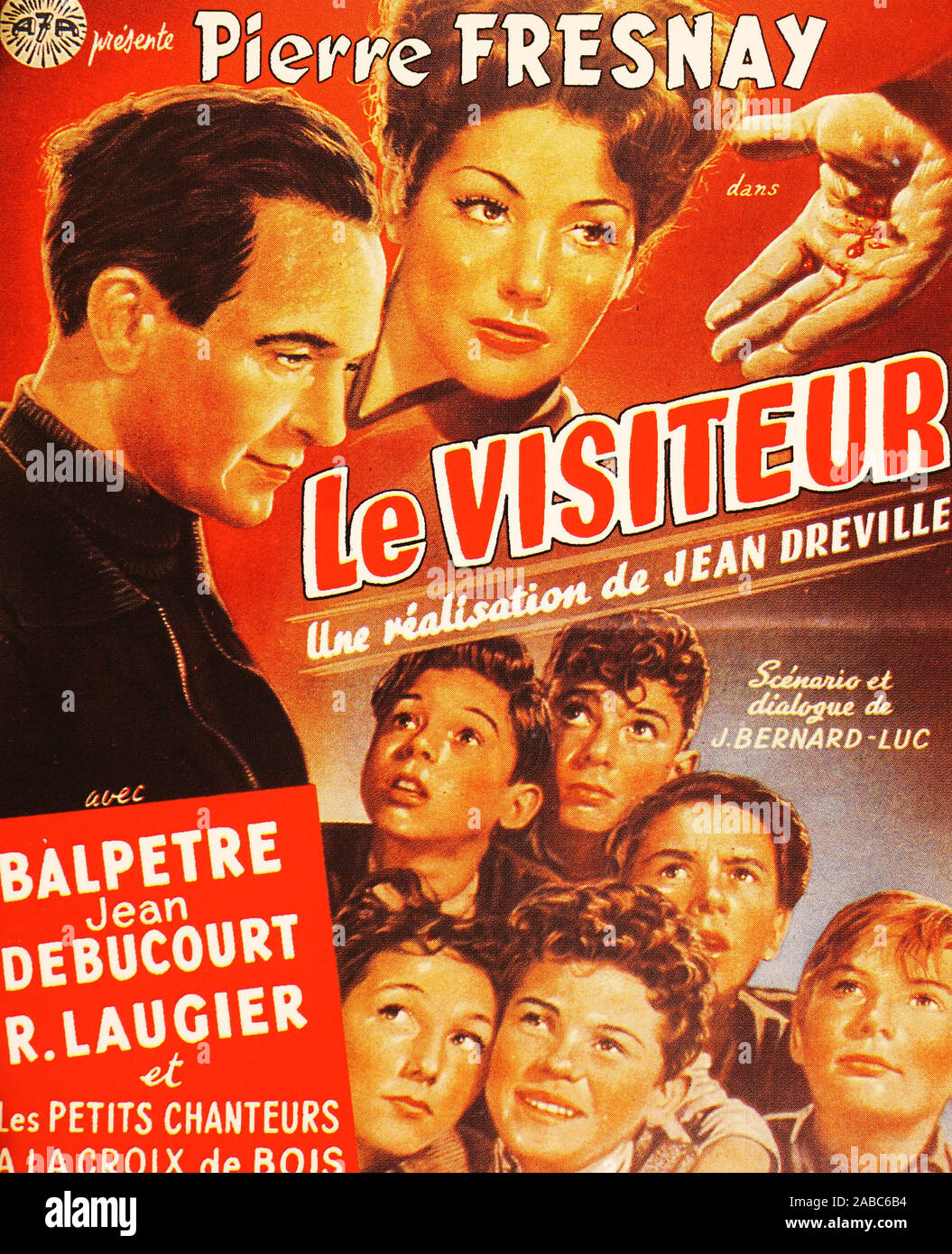 LE VISITEUR, (aka TAINTED), French poster, Pierre Fresnay (left), 1946 ...