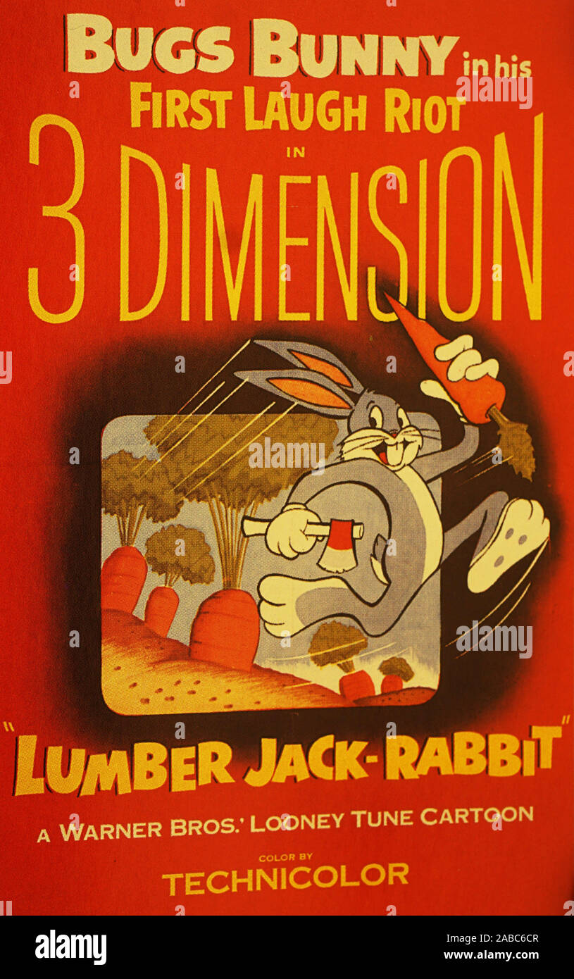 LUMBER JACK-RABBIT, US poster, Bugs Bunny, 1954 Stock Photo - Alamy