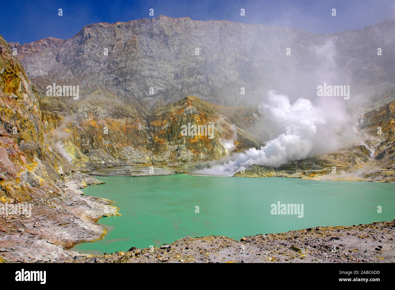 Whakaari (White Island), New Zealand's most active volcano Stock Photo ...